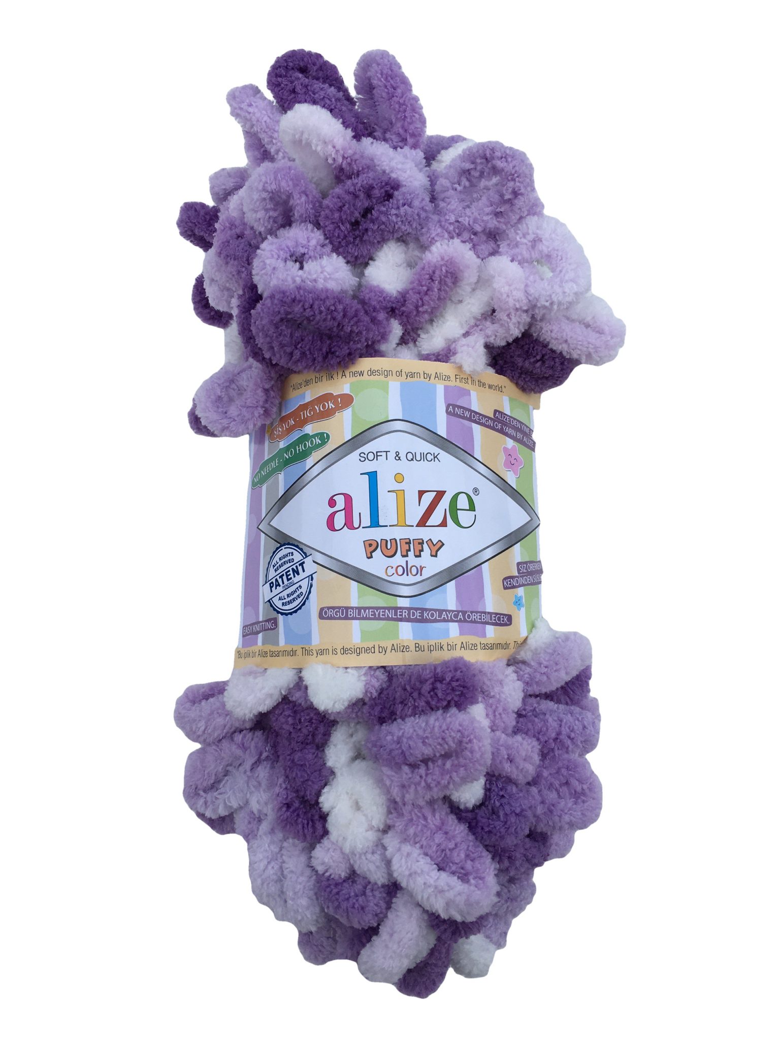 Buy Alize Puffy 5923 Lilac/White Mix Online | Neil the Knit